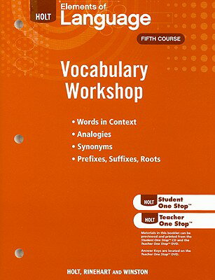 楽天ブックス: Elements of Language Vocabulary Workshop, Fifth Course - Holt ...