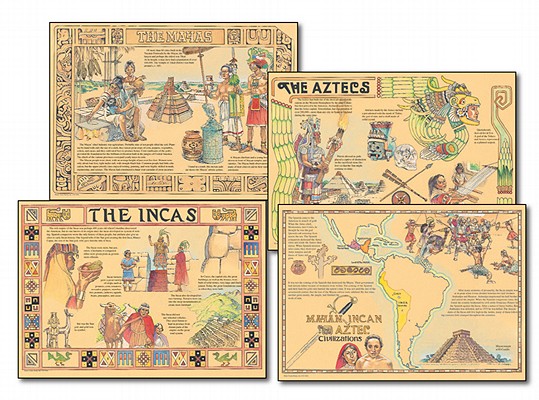 楽天ブックス: Mayan, Incan, and Aztec Civilizations Bulletin Board Set [With ...