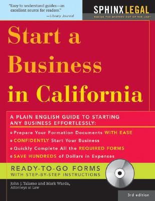 楽天ブックス: Start a Business in California [With CDROM] - John J. Talamo ...