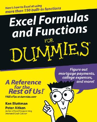 楽天ブックス: Excel Formulas and Functions for Dummies - Ken Bluttman - 9780764575563 : 洋書