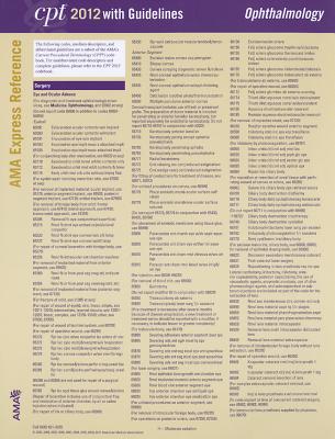 楽天ブックス: AMA Express Reference: Ophthalmology: CPT 2012 with Guidelines ...