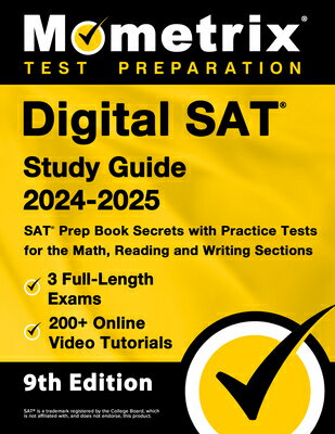 楽天ブックス: Digital SAT Study Guide 2024-2025 - 3 Full-Length Exams, 200 ...