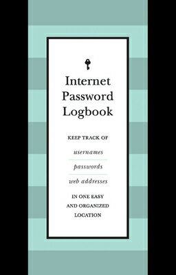 楽天ブックス: Internet Password Logbook (Black Leatherette): Keep Track of ...