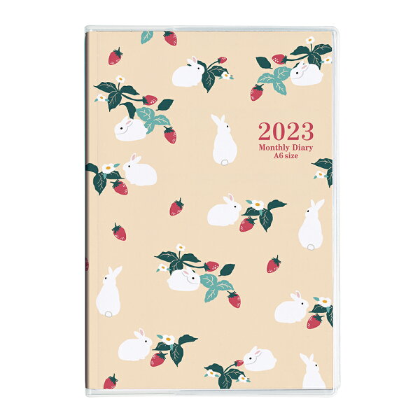 楽天ブックス: 2023年 ノートダイアリーウサギ ウサギA6 ダイアリー ダイアリー 2022年10月始まり ナカバヤシ NS-A601-23E - ダイアリー ...