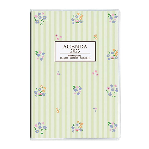 楽天ブックス: 2023年 ノートダイアリーフラワー フラワーグリーンA6 ダイアリー ダイアリー 2022年10月始まり ナカバヤシ NS-A601-23FG - ダイアリー ...
