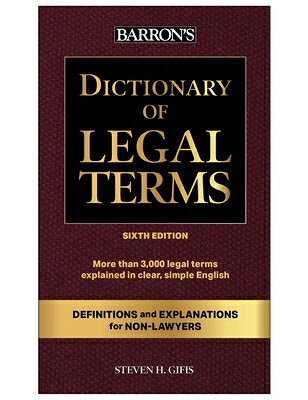 楽天ブックス: Dictionary of Legal Terms: Definitions and Explanations for Non ...