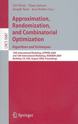 楽天ブックス: Approximation, Randomization, and Combinatorial Optimization. Algorithms and Techniques ...