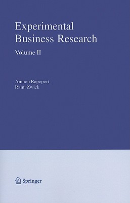 楽天ブックス: Experimental Business Research, Volume II: Economic and ...