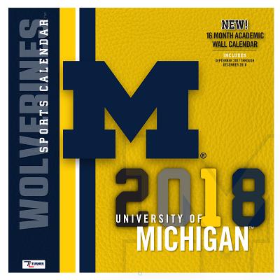 楽天ブックス: Michigan Wolverines 2018 12x12 Team Wall Calendar - ー ...