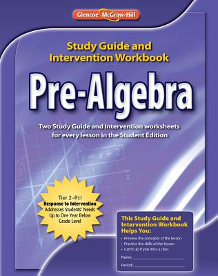 楽天ブックス: Pre-Algebra, Study Guide & Intervention Workbook - McGraw Hill ...