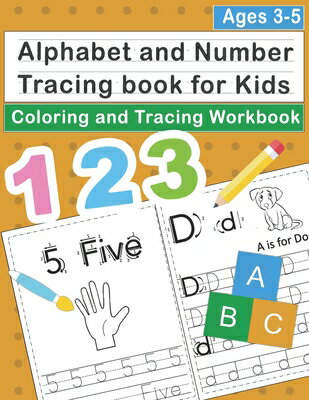 楽天ブックス: Alphabet and Number Tracing book for kids Ages 3-5: Trace ...