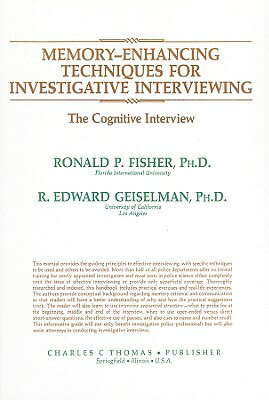 楽天ブックス: Memory-Enhancing Techniques for Investigative Interviewing: The ...