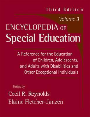 楽天ブックス: Encyclopedia of Special Education, Volume 3: A Reference for ...