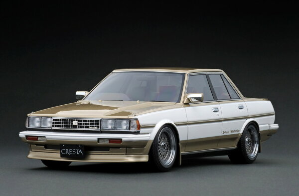 楽天ブックス: ignition model Toyota CRESTA GT TWIN TURBO (GX71) White / Gold (1/18 Scale) 【IG3831 ...