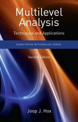 楽天ブックス: Multilevel Analysis: Techniques and Applications, Second Edition - Joop J. Hox ...