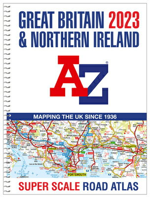 楽天ブックス: Great Britain A-Z Super Scale Road Atlas 2023 (A3 Spiral ...