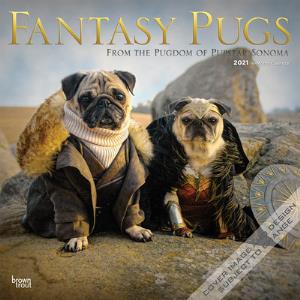 楽天ブックス: Fantasy Pugs 2021 Square - Browntrout - 9781975418885 : 洋書
