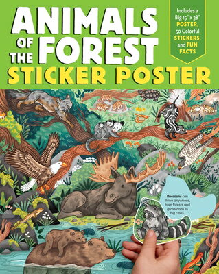 楽天ブックス: Animals of the Forest Sticker Poster: Includes a Big 15 X 38 ...