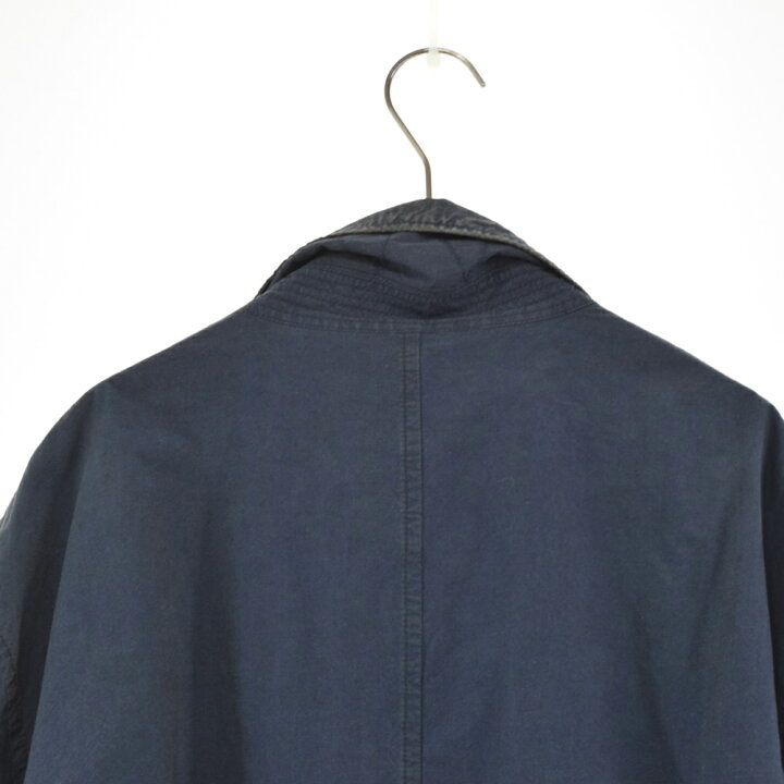 NAISSANCE(ネサンス) サイズ:L 18SS コットン混ナイロン トレンチコート 18S-NSA-JK-11 ダブルブレスト ネイビー ...