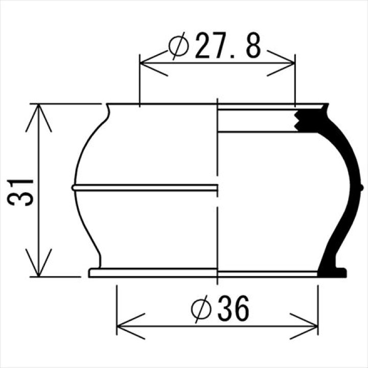 ダストカバーブーツ ミヤコ自動車 TBC-030 完売