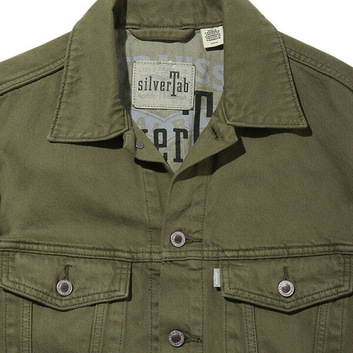 【メーカー直売】 Levi's Silver Tab Tracker Jacket denim short relax fit Grey ...