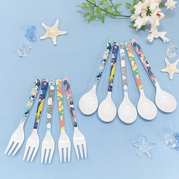 派手なフォークの絵