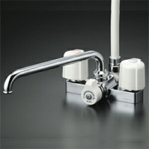 価格.com - KVK デッキ形2ハンドルシャワー 240mmパイプ付 KF14ER2 (水栓金具) 価格比較