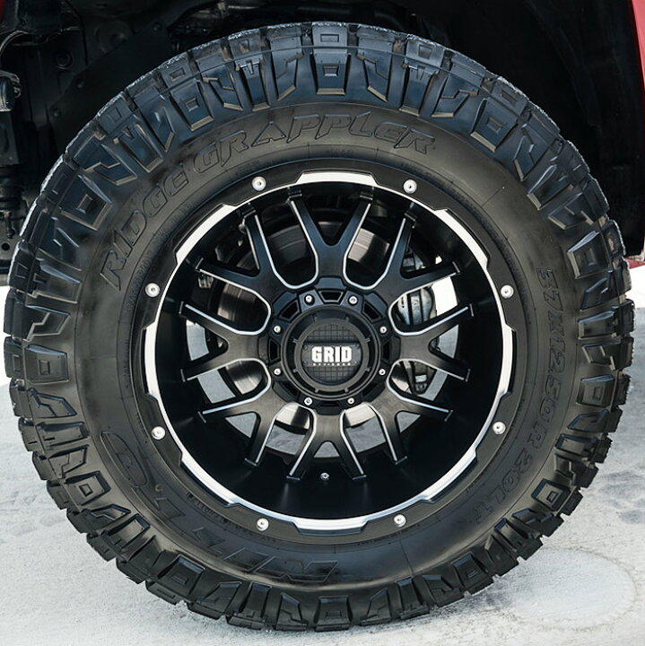 送料無料お手入れ要らず GRID GD1 20インチ×9J オフロードホイール USAブランド ホイールのみ4本セット シエラ F－350 ...