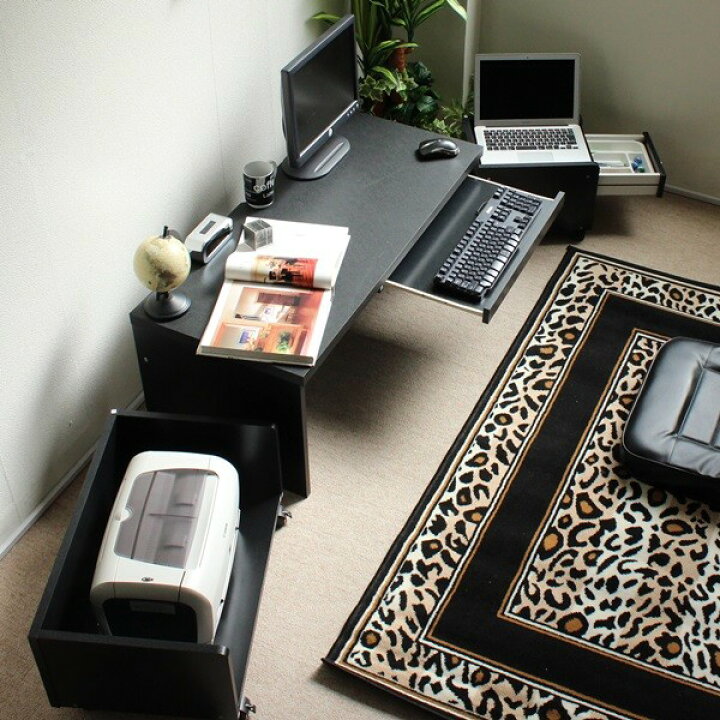 最大10%OFFクーポン パソコン ロータイプ 90幅 ブラック デスクセット 机+ラック+ setonda.com