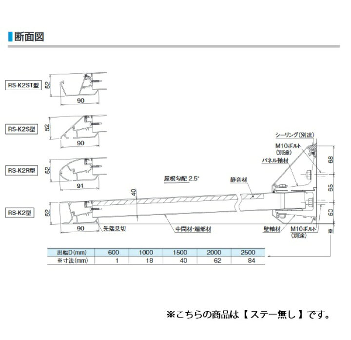 2021年最新入荷 DAIKEN RSバイザー RS-KB2型 D1000×W1300 ステンカラー ステー無 zenshin.org