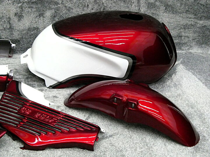 楽天市場】ジェイド250 外装 カバー 赤白CBX : カスタムパーツ DJ｜カウル・フェンダー