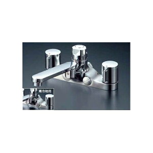 価格.com - KVK デッキ形定量止水付2ハンドル混合栓 KM296GT (水栓金具) 価格比較