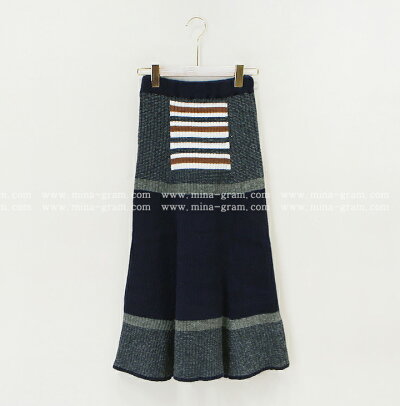 【楽天市場】ボーダーリブニット&スカートSET・p423451 レディース 【sk】セットアップ セット setup 長袖 柄 模様 ニット 配色 ボーダー ロング丈 フレア タイト 細身 ...