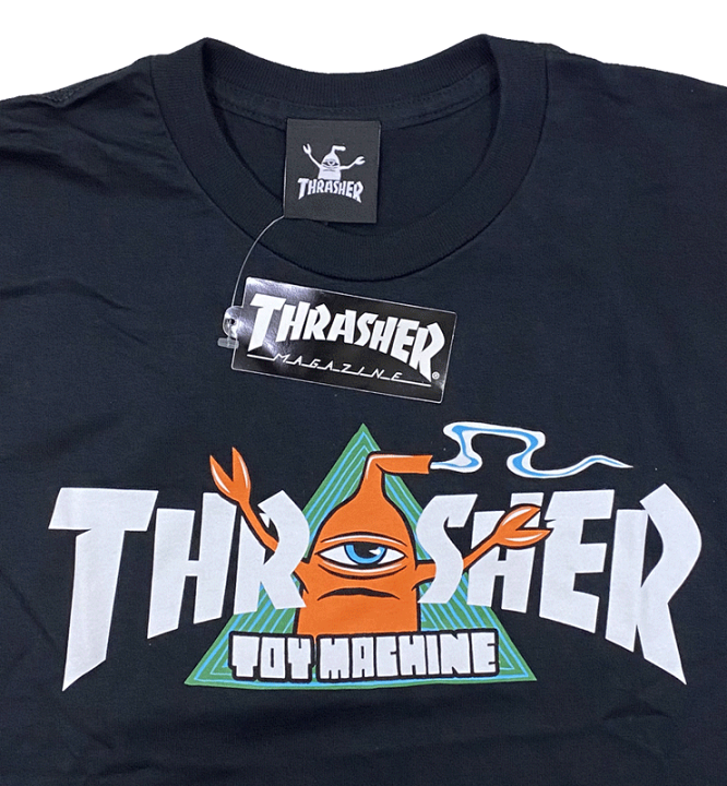 楽天市場】THRASHER MAGAZINE x TOY MACHINE・スラッシャー 楽天市場】THRASHER MAGAZINE x TOY MACHINE・スラッシャー