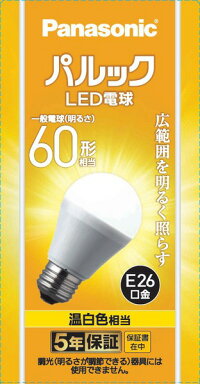 【楽天市場】LED電球広配光ベーシック60形・温白色LDA7WWGK6（1個）：ゴダイ 楽天市場店