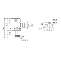 【楽天市場】KVK 【LK152CPG】 食洗機分岐用止水栓：施主のミカタ