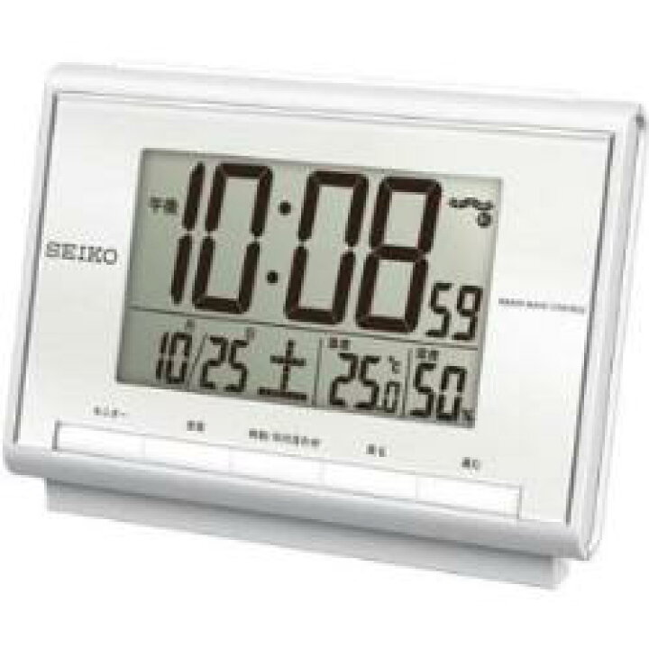 激安卸販売新品 セイコー SEIKO SQ698S 電波目覚まし時計 温湿度計付き デジタル yoshiyuki0804.sub.jp