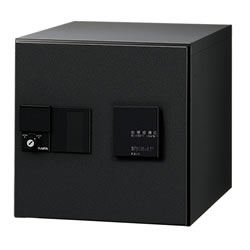 【楽天市場】【捺印付】ナスタ デリバリーボックス(メカ式) D-ALL プッシュボタン錠 前入前出 ブラック KS-TLJ360-F360N ...