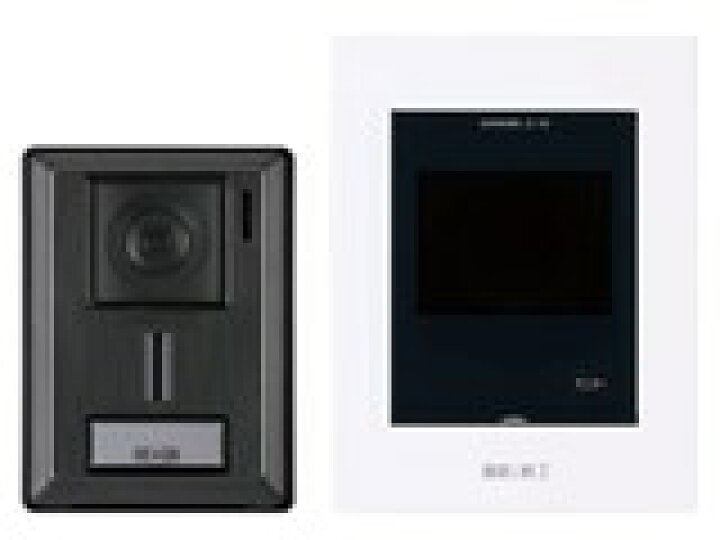 アイホン テレビドアホン シンプルデザイン 録画機能付き AC電源直結式 JS-12E 【はこぽす対応商品】