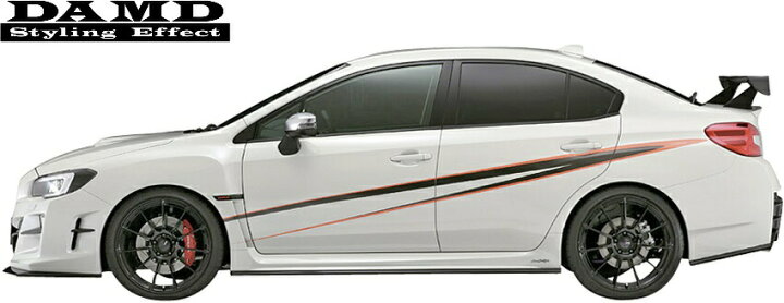 正式的 ダムド DAMD レーシングリアウィング カーボン クリア塗装 スバル WRX S4 STI VAG VAB 2014年08月 ...