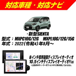 【楽天市場】トヨタ新型 シエンタ MXPC10G MXPC12G MXPL10G MXPL12G MXPL15G ディスプレイオーディオ(コネクテッドナビ対応)Plus 10.5インチ 8 ...
