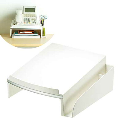 【楽天市場】【サマーセール 7/31まで】電話台 テレフォンスタンド 白 オフィス 卓上 机上 収納スタンド EEX-TLA03W：イーサプライ 楽天市場店