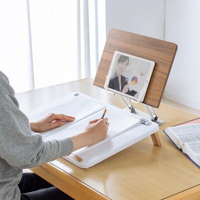 【楽天市場】ブックスタンド タブレット 雑誌 書見台 置き型 机上 傾斜 木製 勉強 おしゃれ EEX-BKST01：イーサプライ 楽天市場店