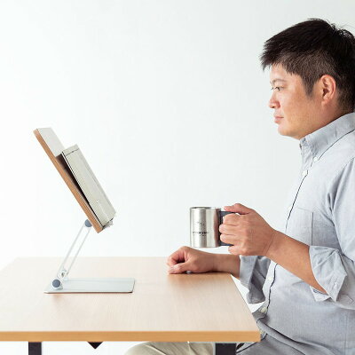 【楽天市場】ブックスタンド タブレット 雑誌 書見台 置き型 机上 傾斜 木製 勉強 おしゃれ EEX-BKST01：イーサプライ 楽天市場店