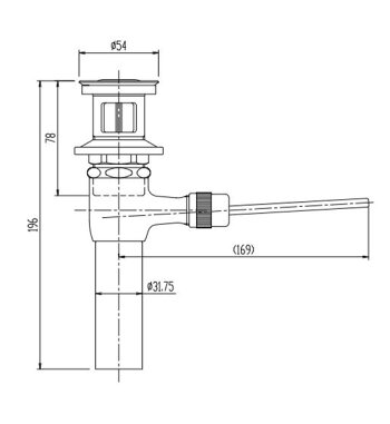【楽天市場】ポップアップ排水栓 LF-280G：etile 楽天市場ショップ