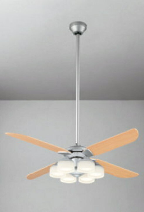 照明 おしゃれオーデリック ODELIC シーリングファンライト ACモーターファン 4枚羽根 モダンWF801P1 器具本体WF979 延長パイプ 長さ:90cm WF266PR 灯具 6灯 ...