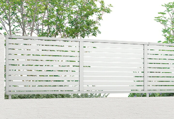 フェンス 目隠し LIXIL リクシル TOEX フェンスAB YS2型 フェンス本体 木調色 H600 横スリット2 境界 屋外 アルミ 形材フェンスガーデン DIY 塀 壁 囲い 【使い ...