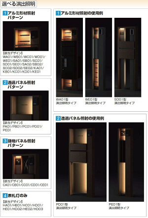 【楽天市場】【無料プレゼント対象商品】門柱 ポスト 一体YKK YKKapルシアスポストユニットHD03型 表札灯タイプ本体 複合色ポストT13型取付部品機能門柱 機能ポール LED 一戸建て ...