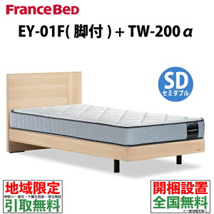 価格.com - フランスベッド エディ EY-01F レッグタイプ + TW-200α セミダブル (ベッド) 価格比較