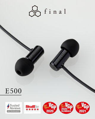 【楽天市場】final公式 E500 final ファイナル ASMR asmr バイノーラル カナル型 有線 イヤホン 有線イヤホン 睡眠 高音質 イヤフォン ギフト プレゼント ブラック ...